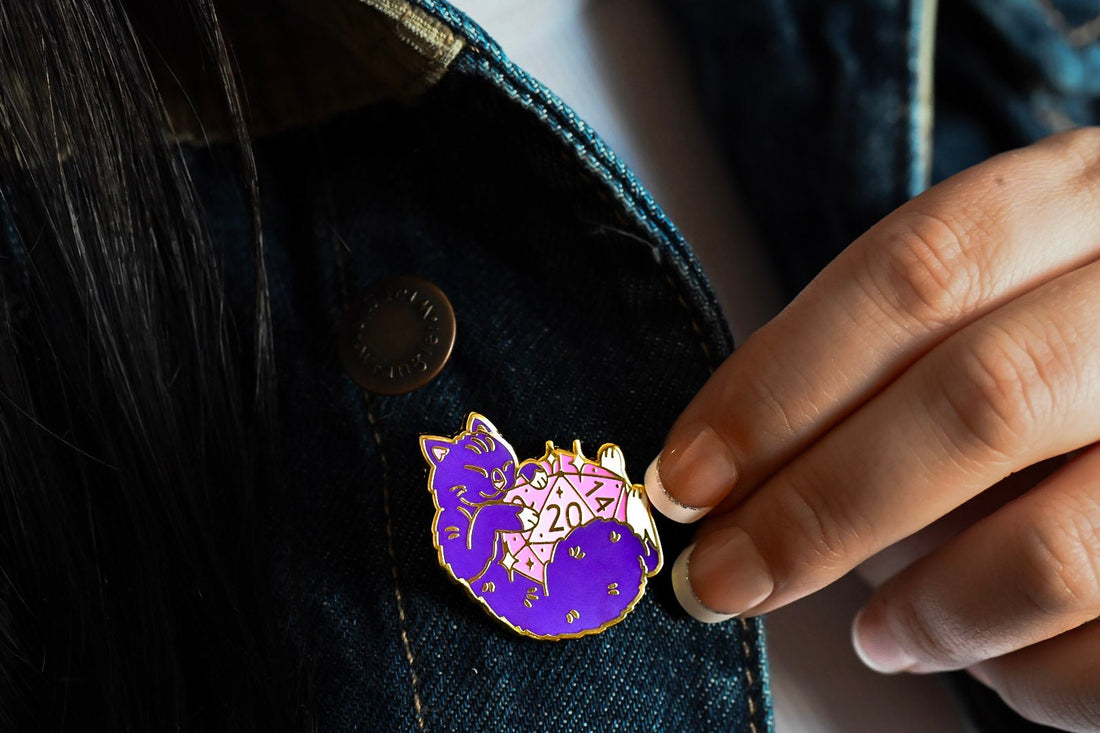 Dungeons & Dragons Cat Enamel Pin – UniversalTrinkets