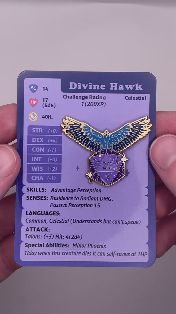 Dungeons & Dragons Hawk Enamel Pin – UniversalTrinkets